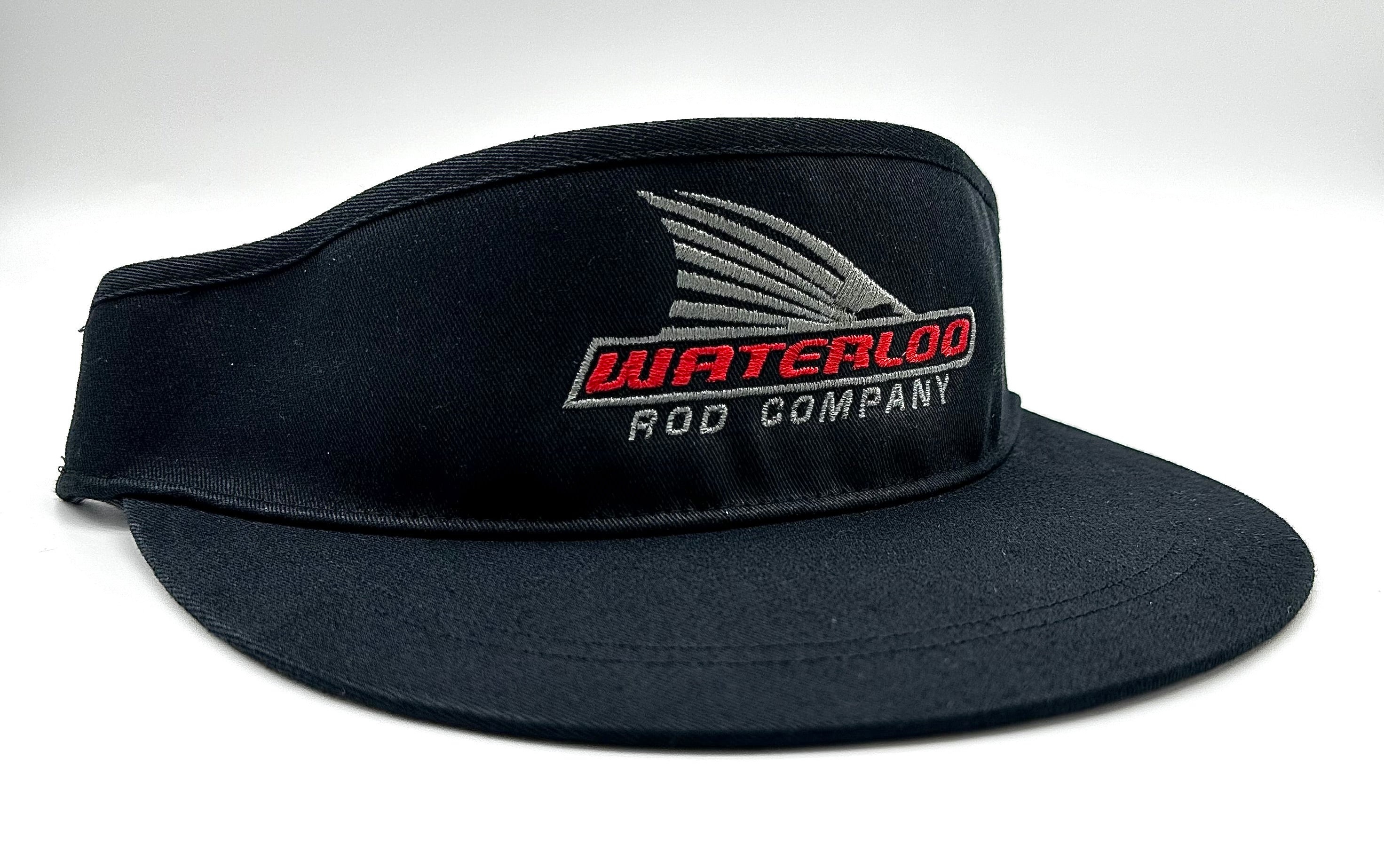 Waterloo Black Classic Golf Visor - Tails Up Logo – Waterloo Rods