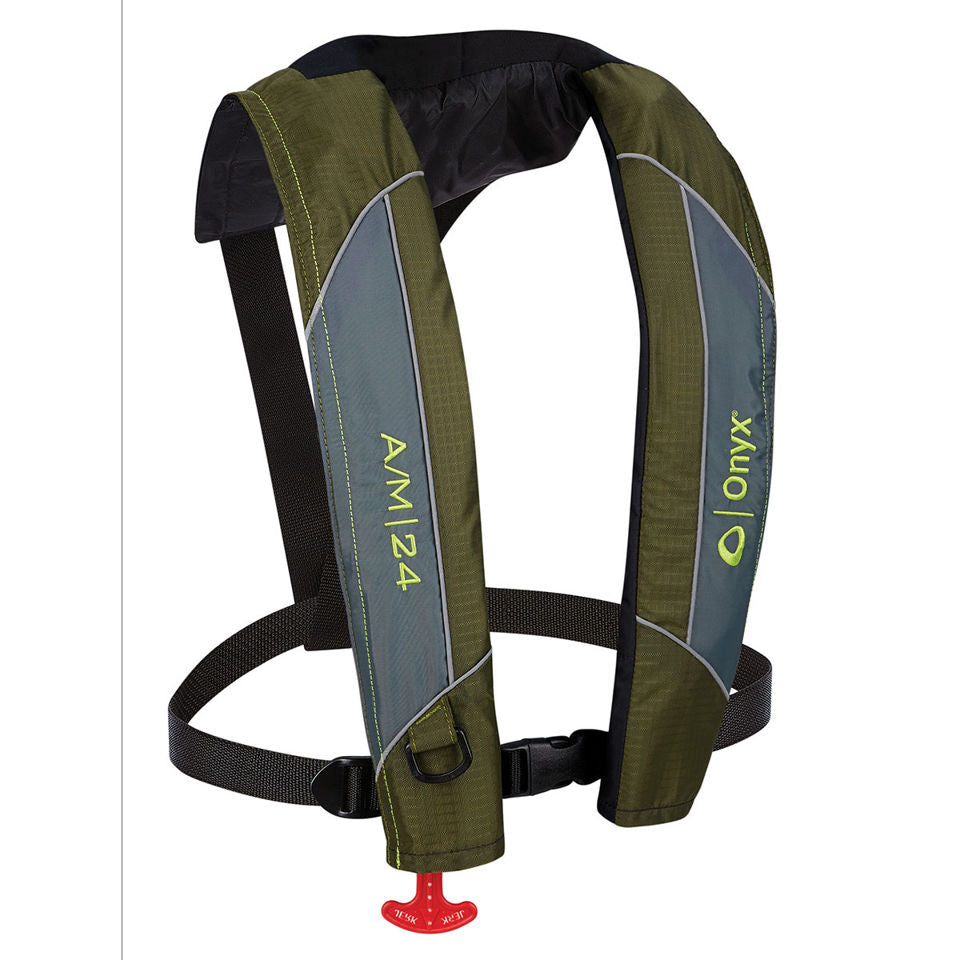 Onyx A/M - 24 Auto/Manual Inflatable Life Jacket – Waterloo Rods