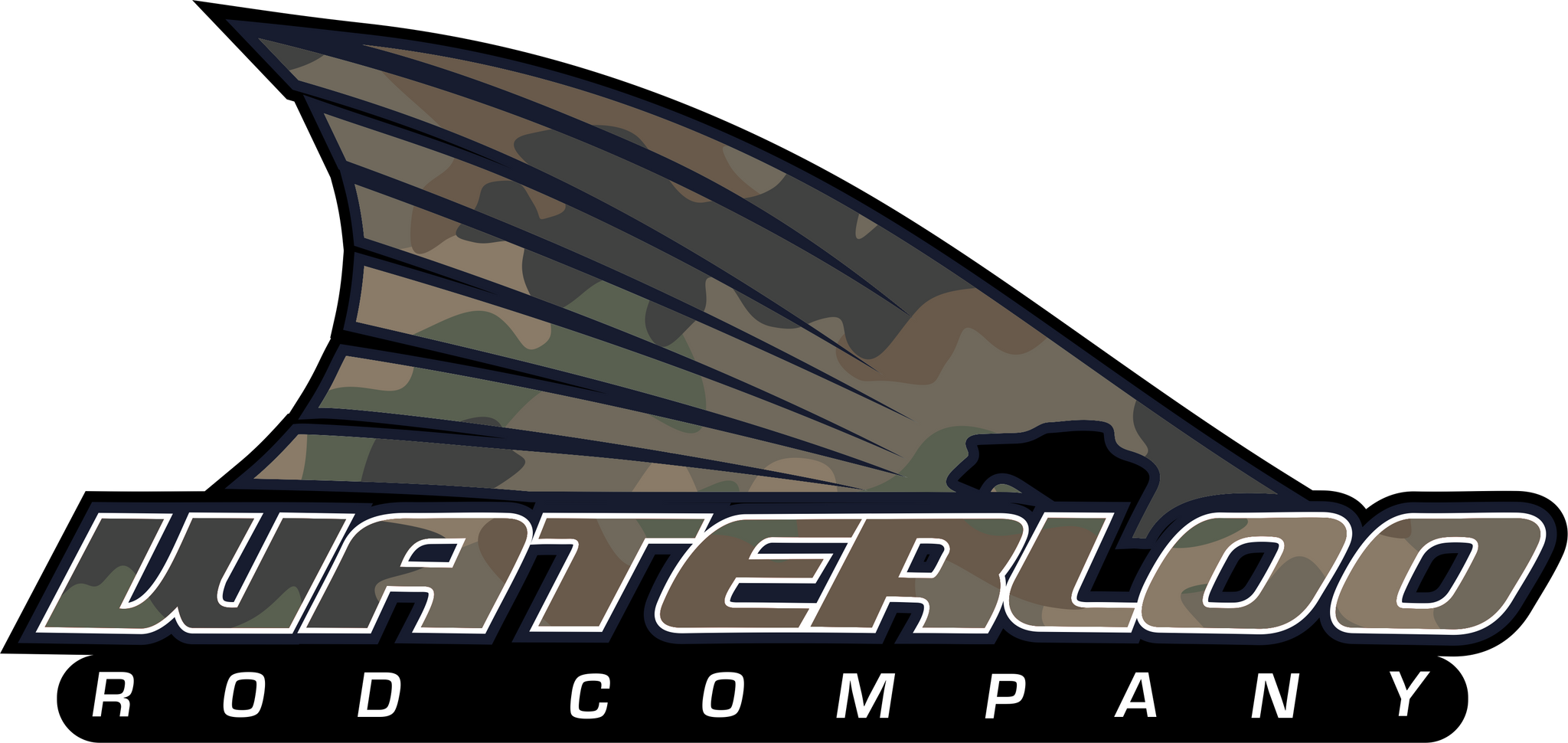 Waterloo Rod Tails Up Decal - Green Camo – Waterloo Rods