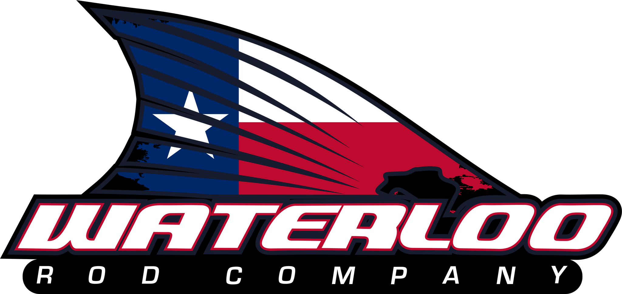 Waterloo Rod Tails Up Decal - Texas Flag – Waterloo Rods